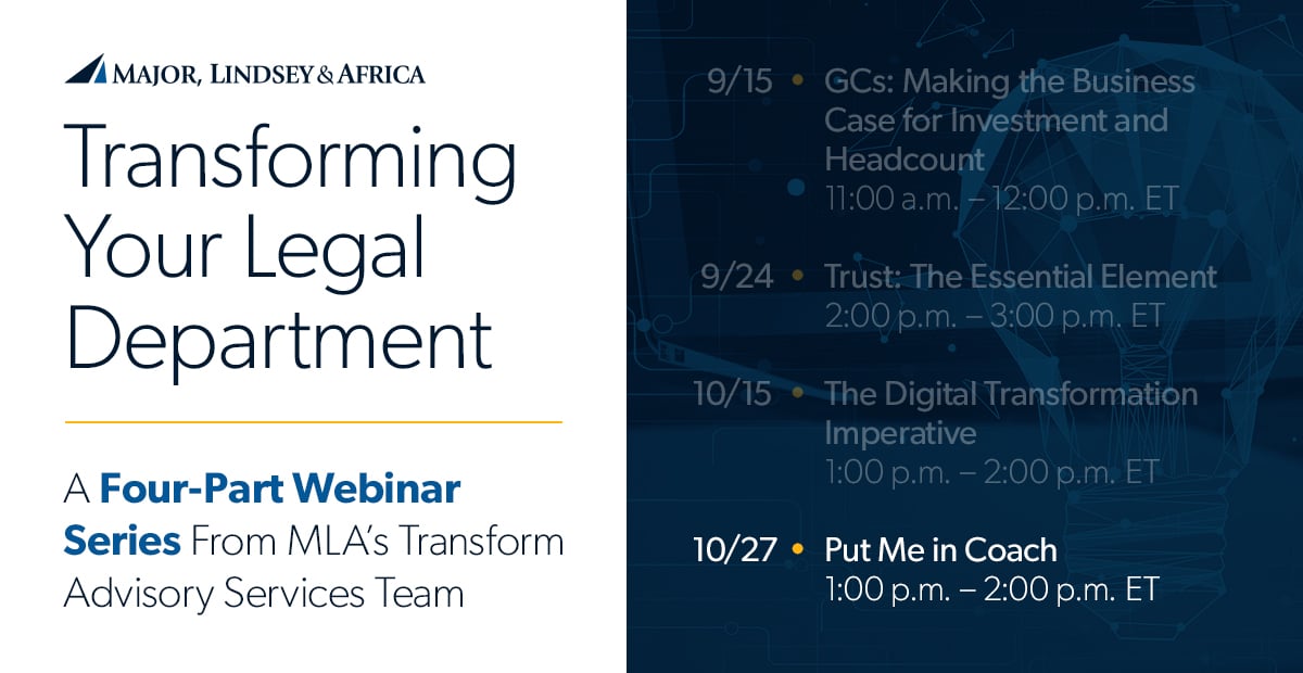 Transforming Your Legal Department
